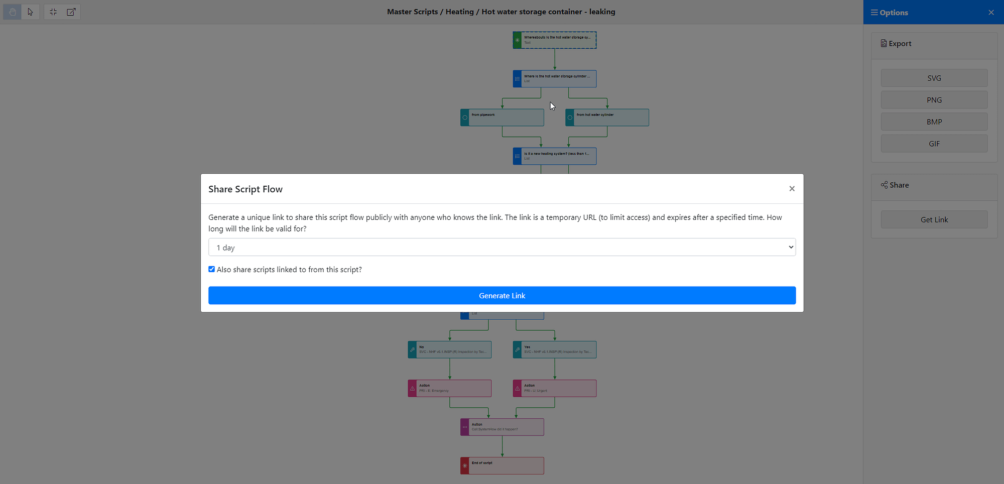 Diagnostic Script Flows with Keyfax version 4.4+ | Omfax Systems Ltd.